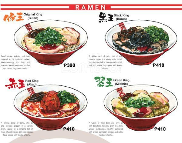 Ramen Nagi Menu, Menu for Ramen Nagi, Bonifacio Global City, Taguig ...