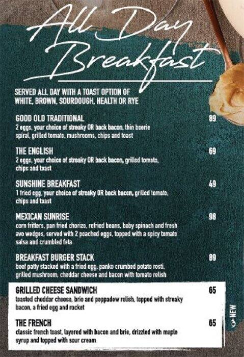 News Cafe Menu, Menu for News Cafe, Weltevreden Park, Roodepoort ...