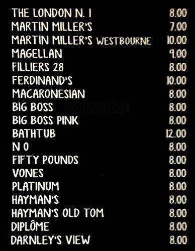 Menu em Hemingway's Ericeira Bar Café, Ericeira