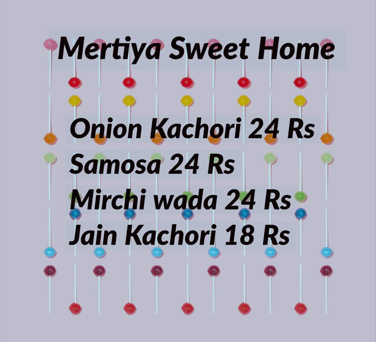 Menu at Mertiya Fast Food, Ahmedabad, Mallinath Complex