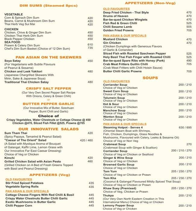 Lotus Pond Menu, Menu for Lotus Pond, New Friends Colony, New Delhi ...