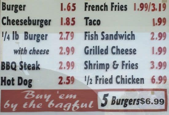 Burger Bar Menu Menu For Burger Bar South San Jose San Jose Urbanspoonzomato