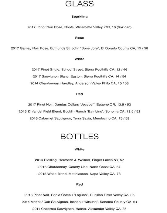 Menu at The Monk's Kettle pub & bar, San Francisco