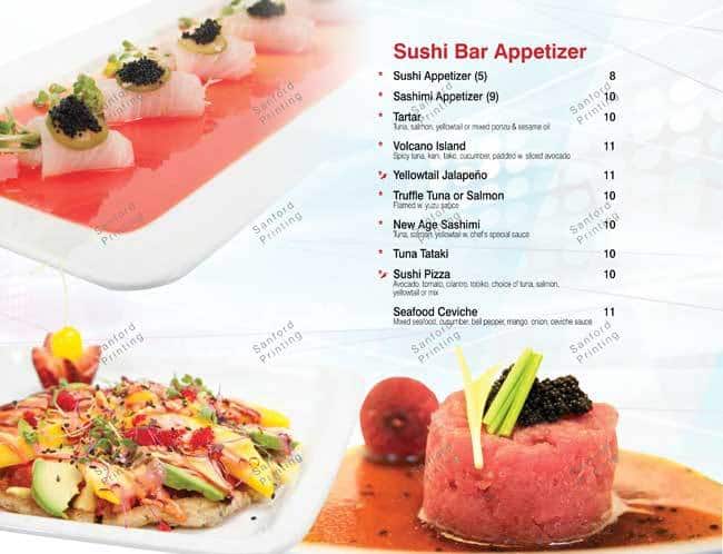 Menu at Taka Asian Fusion restaurant, Merrick