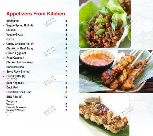 Menu at Taka Asian Fusion restaurant, Merrick