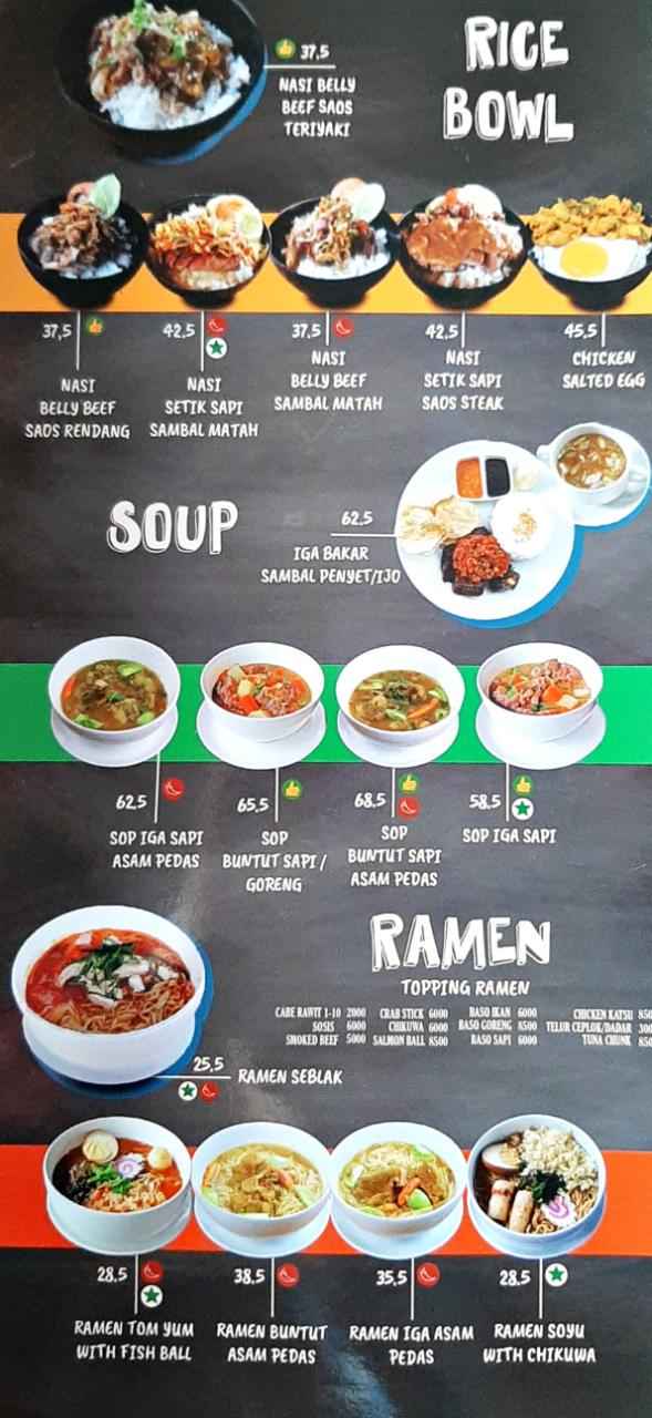 Menu at Eat Boss cafe, Bandung, Jl. Ciumbuleuit no. 108