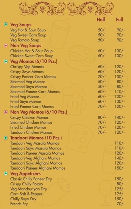 Menu of Dilli Da Masala, Gaur City 1, Greater Noida