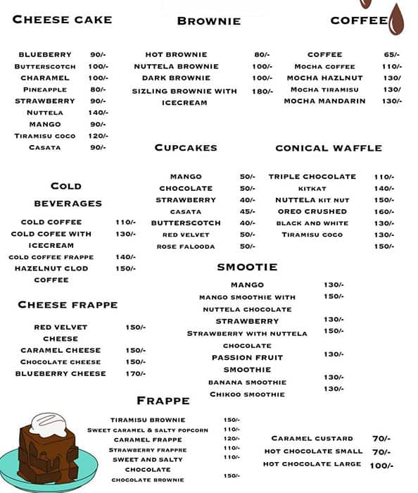 Menu of Dessert Cafe, Kalyan, Thane