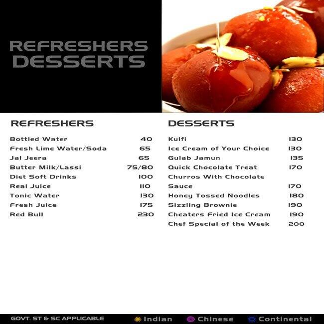 Menu at Ambience All Day Dining, Mumbai