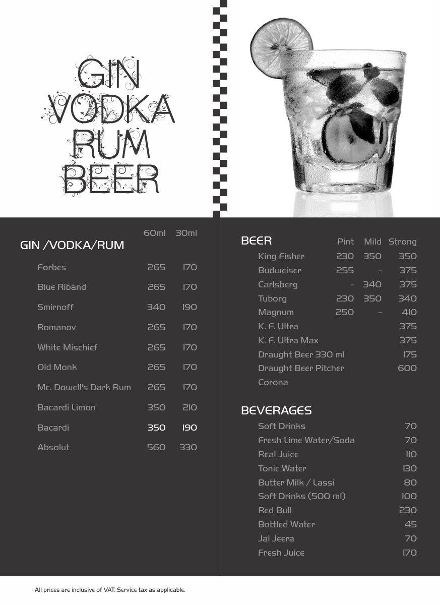 Menu at Ambience All Day Dining, Mumbai