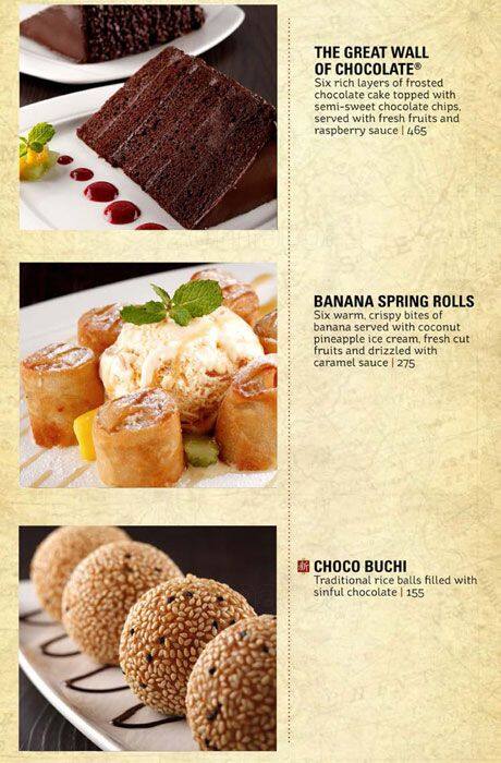 Menu at P.F. Chang's restaurant, Taguig, Ground Floor