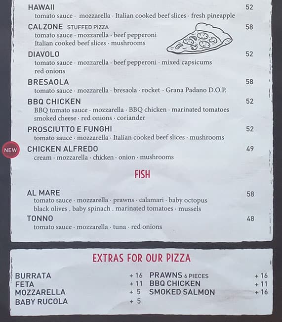 Menu at Vapiano, Dubai Media City restaurant, Dubai, Aurora Building ...