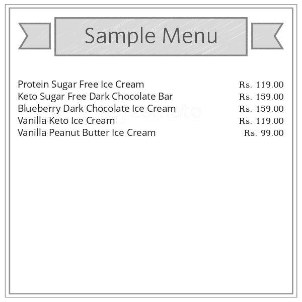 Menu of The Ice Cream Zone, Kurla, Mumbai