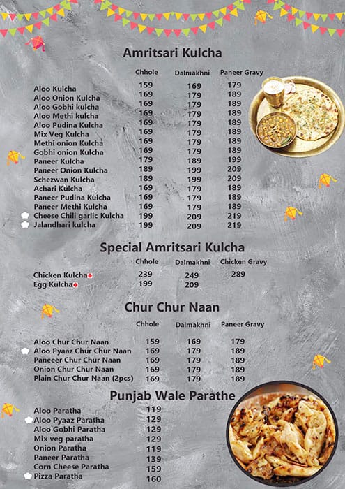 Menu of Streets Of Punjab, Wakad, Pune