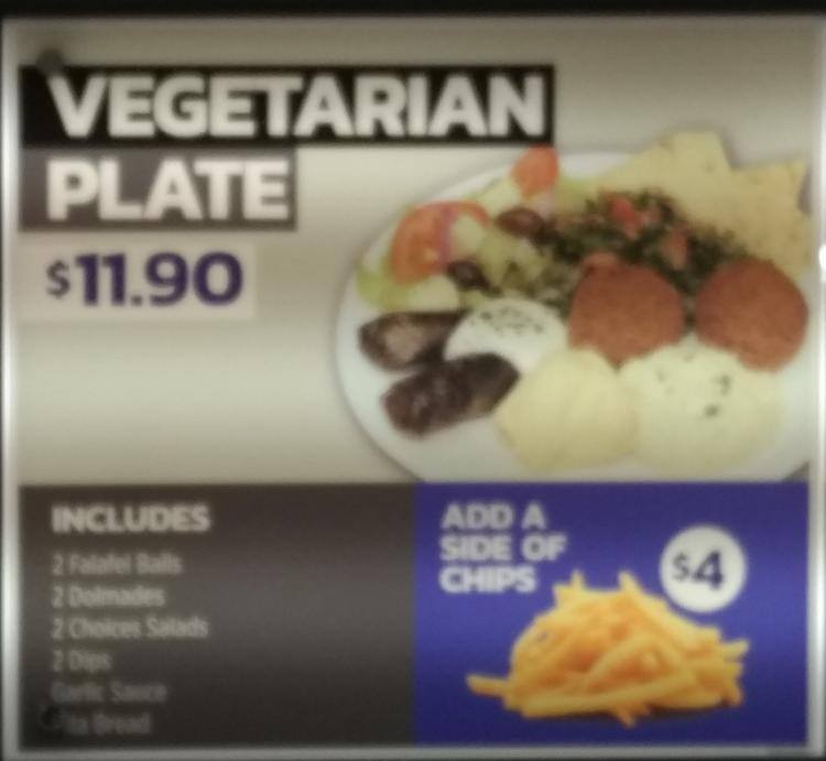 Menu at Kebab World pub & bar, Melbourne, 385 Bourke St