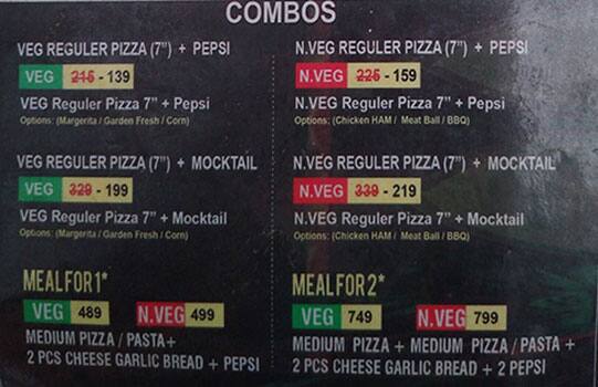 Menu at Chicago Pizza, Ghaziabad, SC-102
