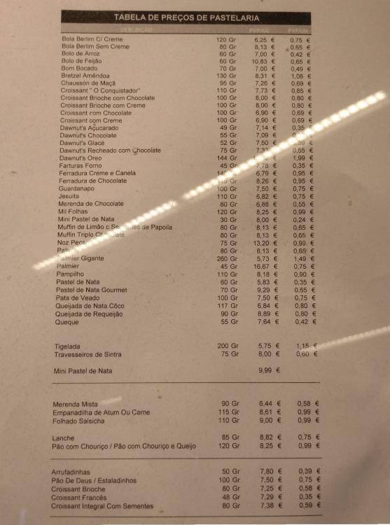 Menu em Pingo Doce - Café e Bolos, Lisboa, Horta do Freixinho
