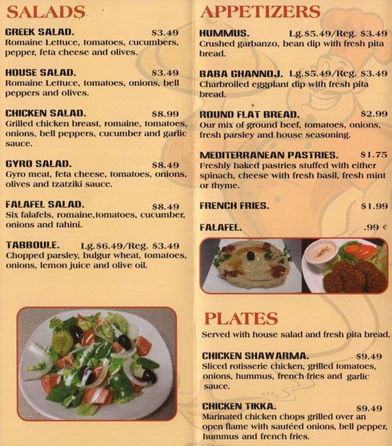Aladdin Menu, Menu for Aladdin, Kent, Kent - Urbanspoon/Zomato