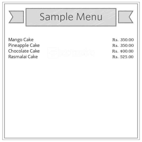 Menu of Meows Cake, Virar, Mumbai