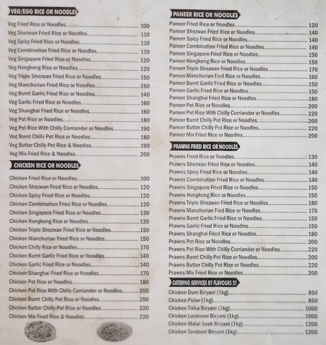 Menu of Asian Nawab, Powai, Mumbai
