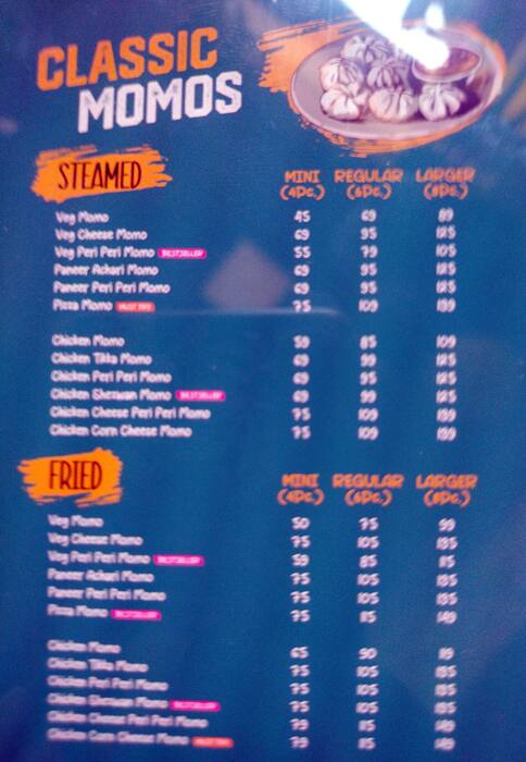 Menu of Rowdy Momo Cafe, Kalyan, Thane