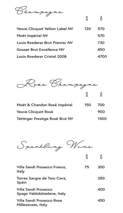 Menu at Catch at St. Regis restaurant, Abu Dhabi, Nation Riviera Beach Club
