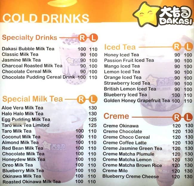 Dakasi Menu, Menu for Dakasi, Sampaloc, Manila - Zomato Philippines