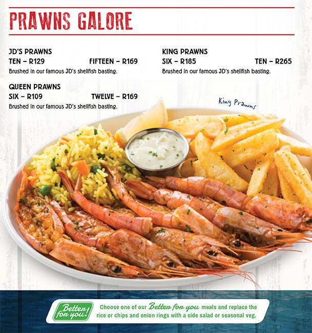 Speisekarte von John Dory's Randfontein, Südafrika