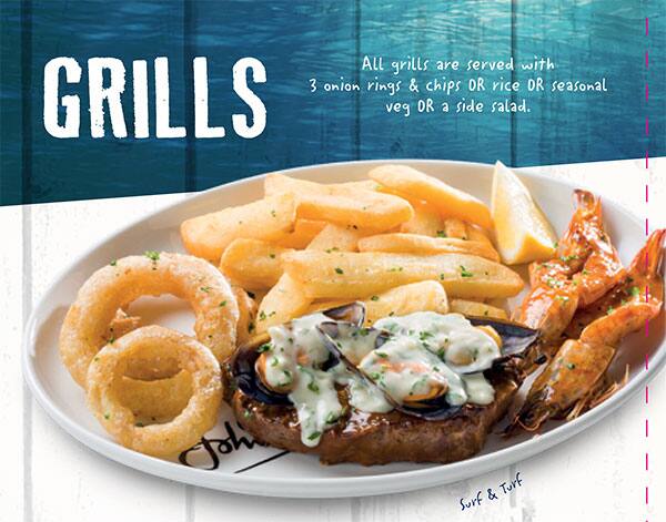 Speisekarte von John Dory's Randfontein, Südafrika