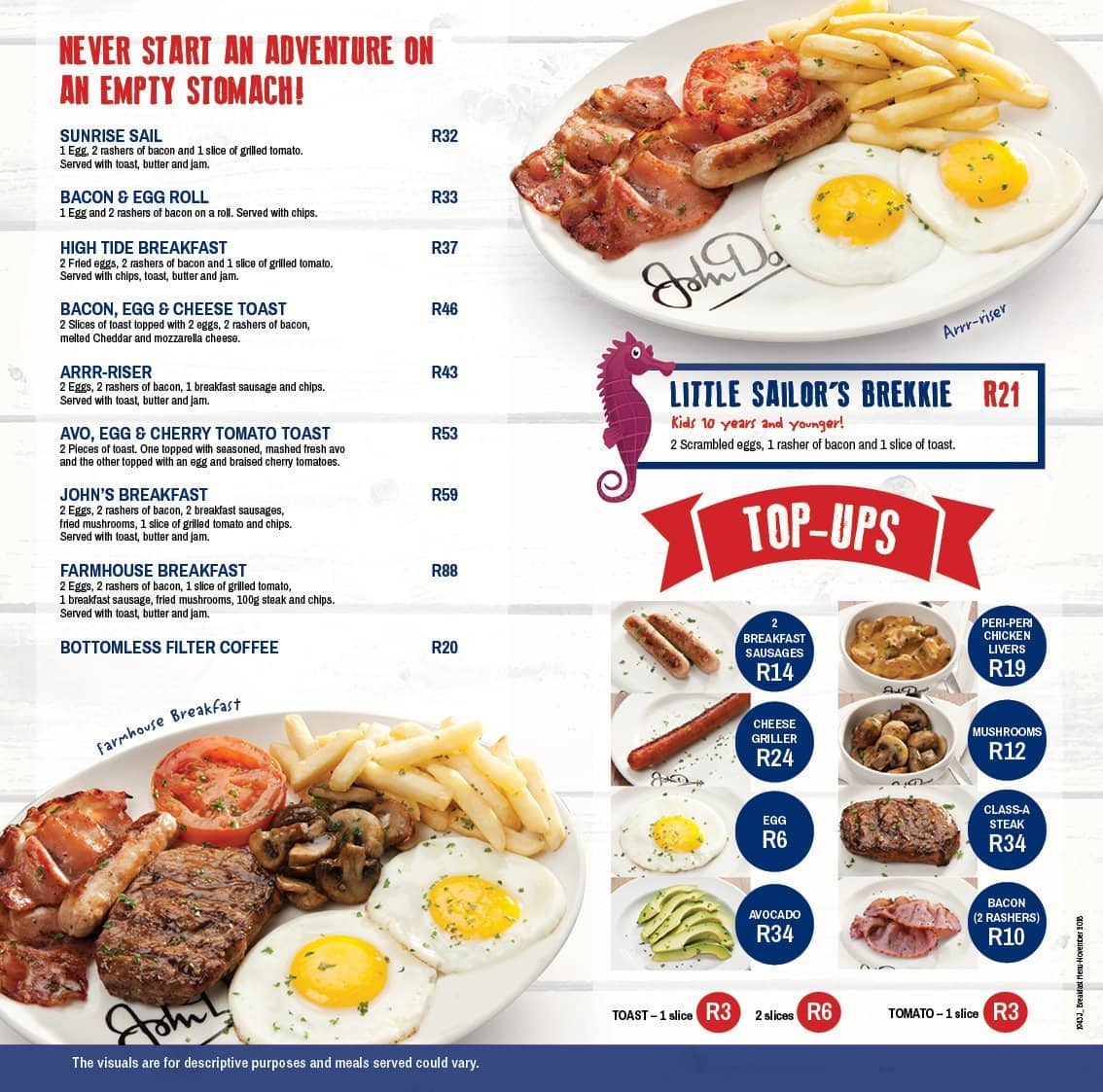 Menu at John Dory's East Point restaurant, Boksburg, Shop L01
