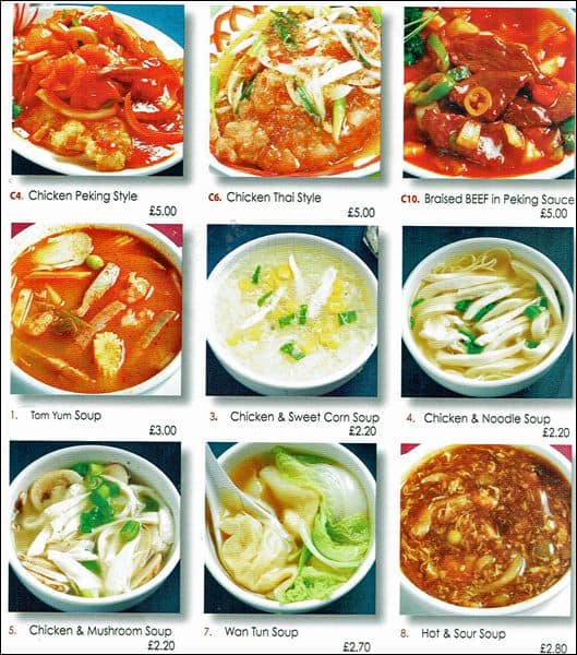 Menu at Panda House restaurant, Glasgow, 665 Pollokshaws Rd