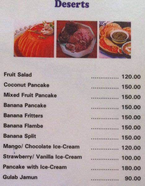 Menu at Celeste Bar And Restaurant, Arpora, HQ46+JFP