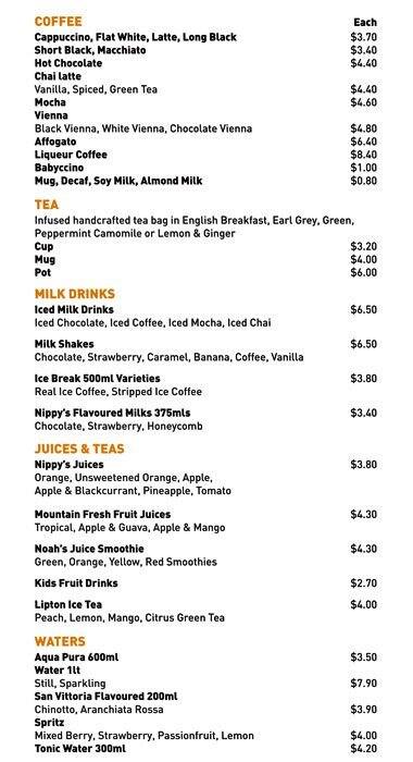 Menu at Doncho's Cafe Restaurant, Virginia