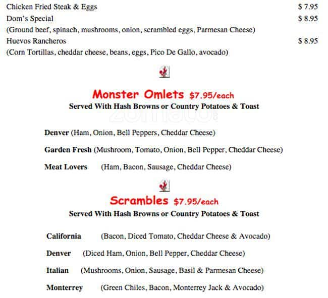 Menu at Little Red Hen pub & bar, Seattle