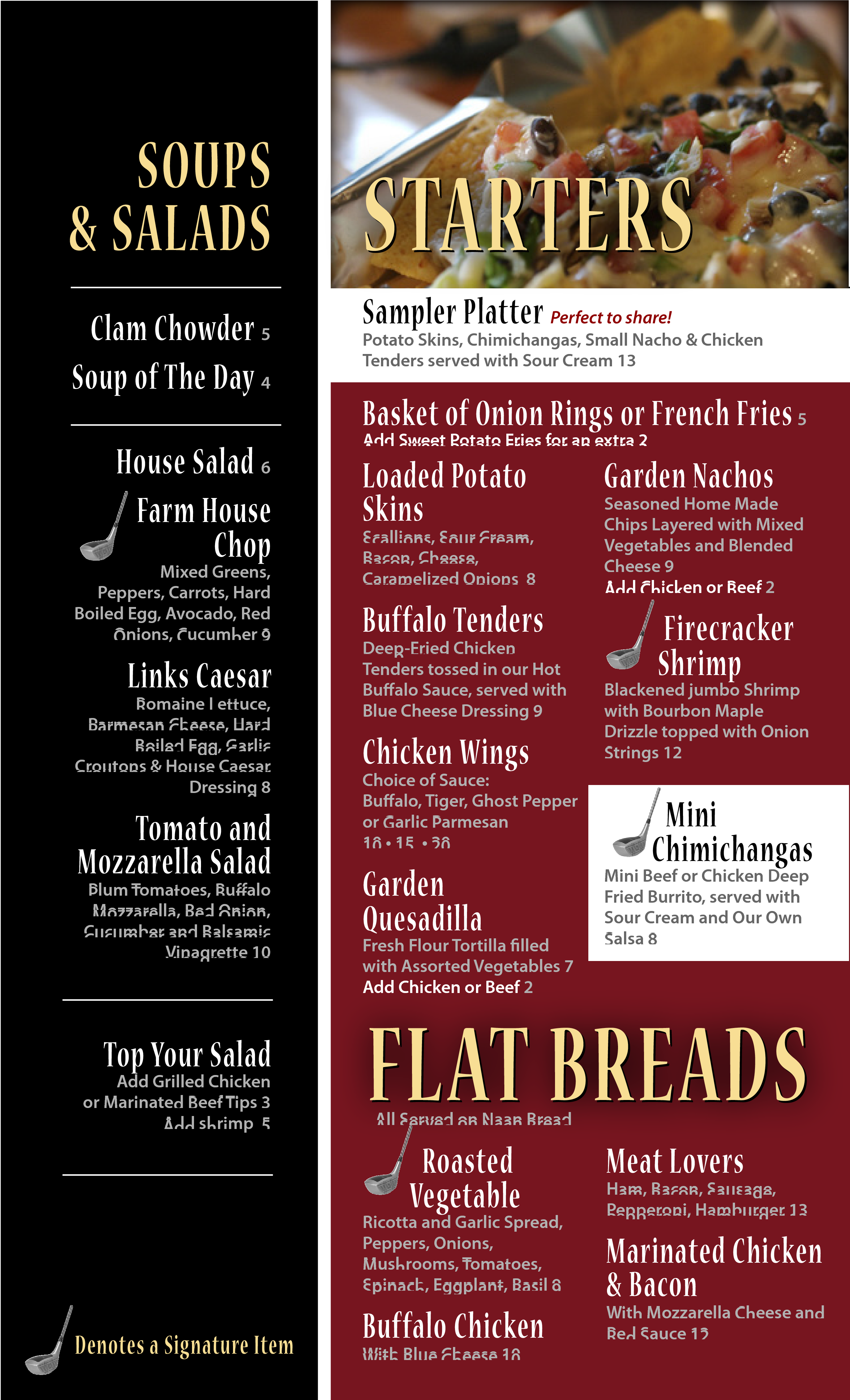 Menu at Outlook Tavern pub & bar, South Berwick