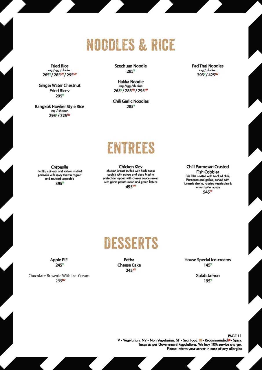 Menu at BEEP 2.0 GASTROPUB, Agra