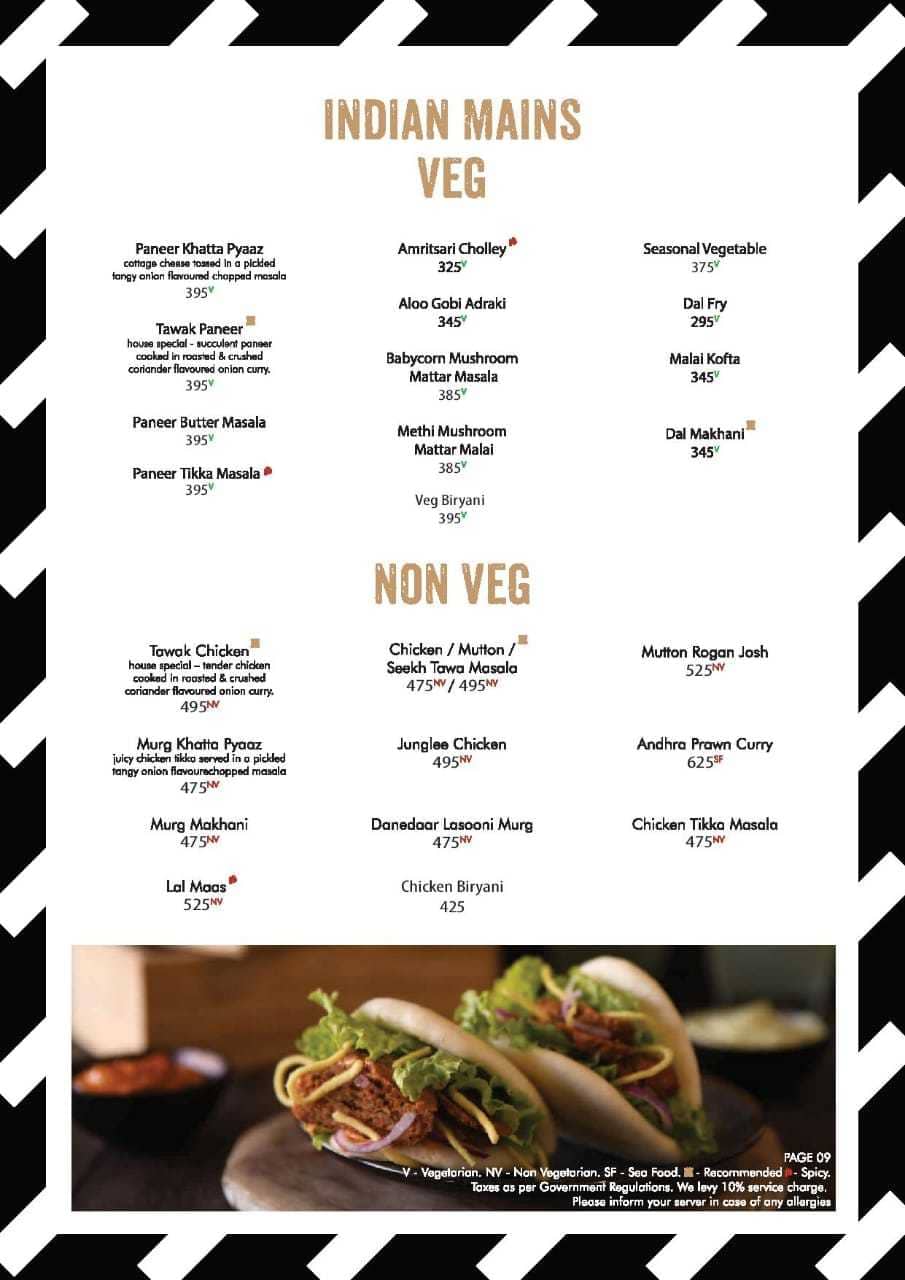 Menu at BEEP 2.0 GASTROPUB, Agra