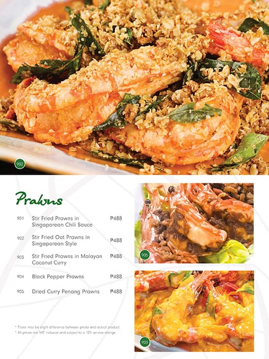 Menu at Banana Leaf restaurant, Quezon City, Trinoma Mall
