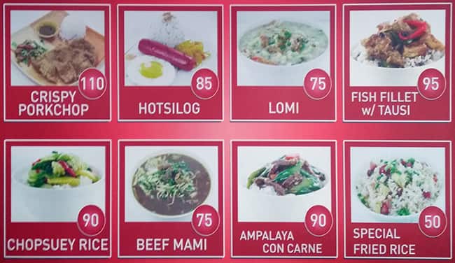 Menu at Aling Fely's BBQ & Bakeshop, Manila, Del Pilar St