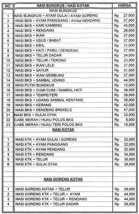 Garuda Menu, Menu untuk Garuda, Pluit, Jakarta - Zomato Indonesia