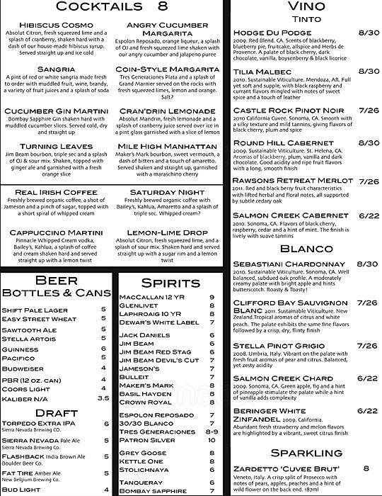 Menu at The Ghost BBQ & Spirits, Boulder