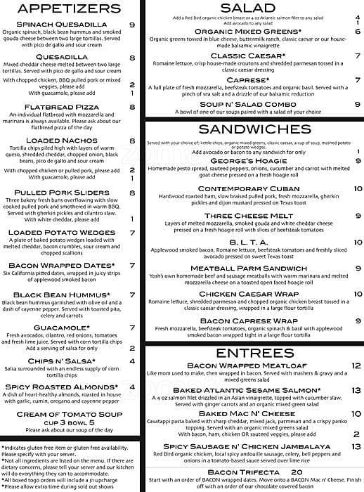 Menu at The Ghost BBQ & Spirits, Boulder