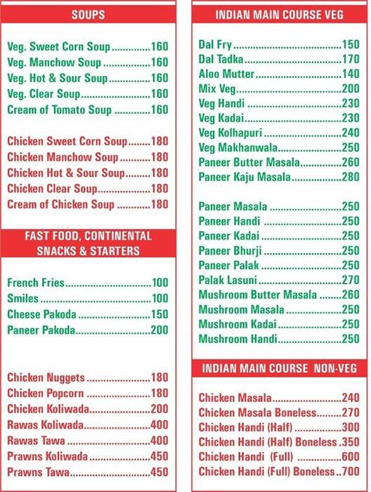 Menu of Rasoi Mantra, Ulhasnagar, Thane