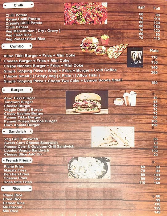 Menu of Cafe 99, Loni, Ghaziabad