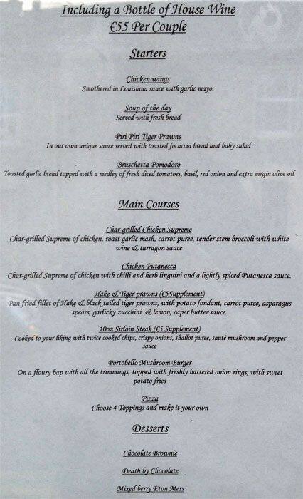 Menu at Libero Pizza & Pasta restaurant, Balbriggan