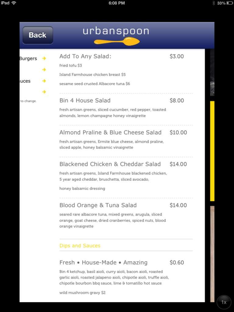 Bin 4 Burger Lounge Menu Menu De Bin 4 Burger Lounge Westshore