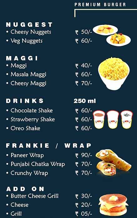Menu of Aamchi Mumbai Burger, Sakinaka, Mumbai