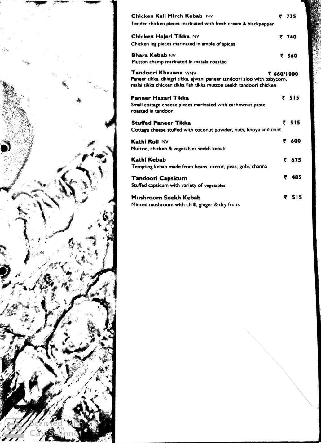 Menu at Taal Restaurant, Amritsar