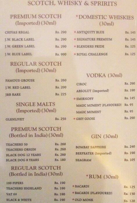 Pulse Menu, Menu for Pulse, Rajouri Garden, New Delhi - Zomato