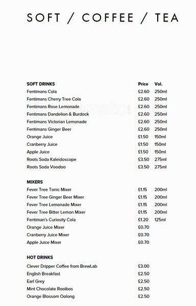 Menu at The Hanging Bat pub & bar, Edinburgh